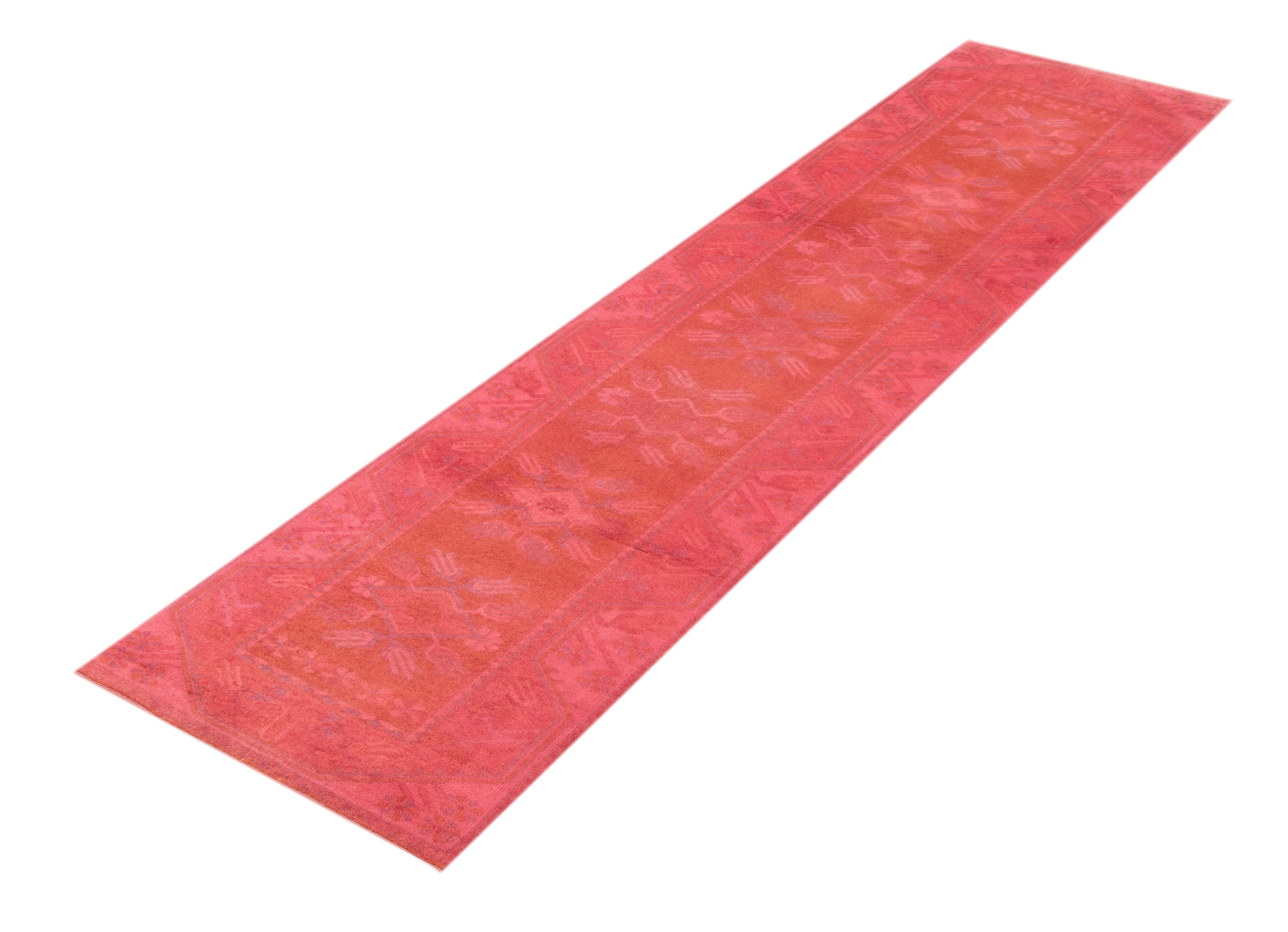 Dakota Fields One of kind Hand-Knotted Colour Transition Pink Rug 2'8" x 9'11" - Wayfair Canada